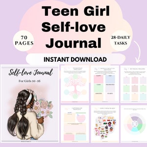Teen Girl Therapy Worksheet Coping Skills Teen Girl Gift Teen Journal ...