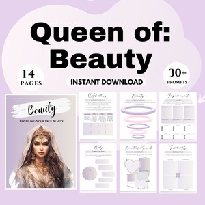 Beauty Journal Self-esteem Worksheets Transformation Planner - Etsy