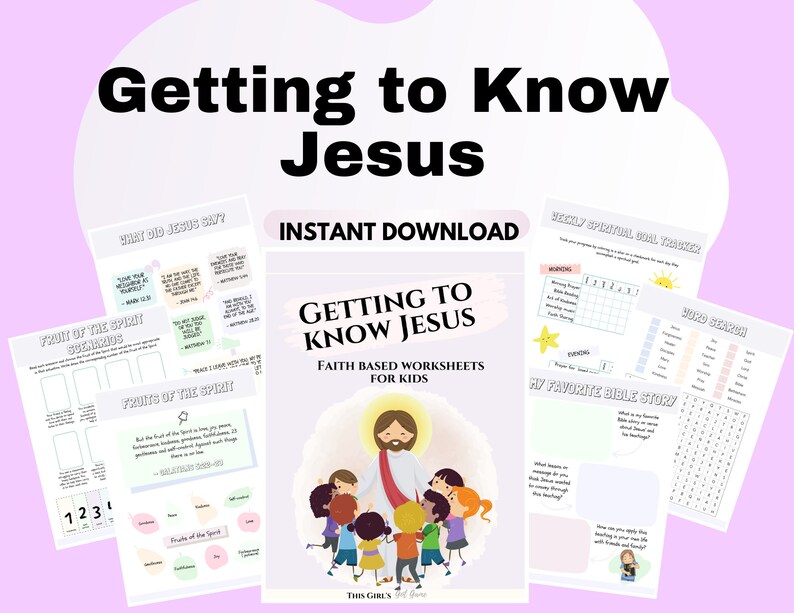 Religious Learning Printables Kids Fun Educational Activities Christian ...