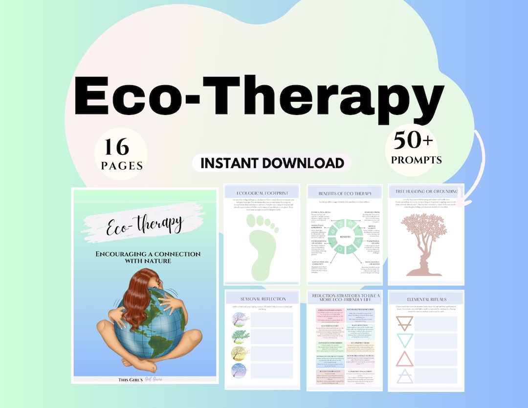 Eco-therapy Workbook Journal Nature Healing Green Therapy Holistic ...