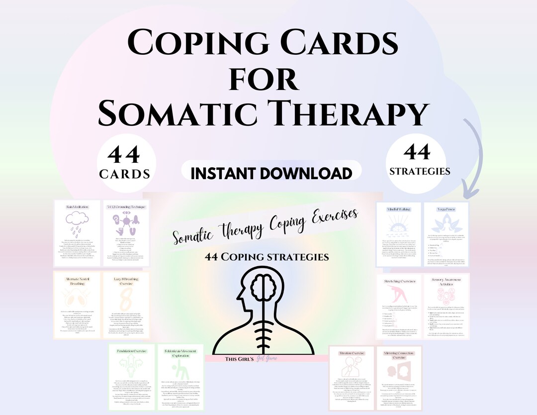 Coping Cards for Somatic Therapy Stress Management Coping Skills ...