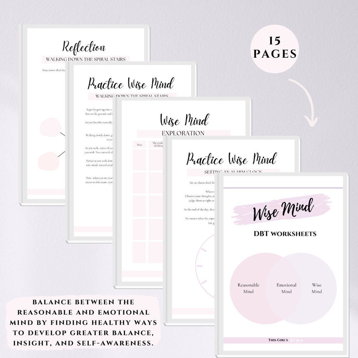 DBT Bundle Coping Skills Printable Handouts Dialectical - Etsy