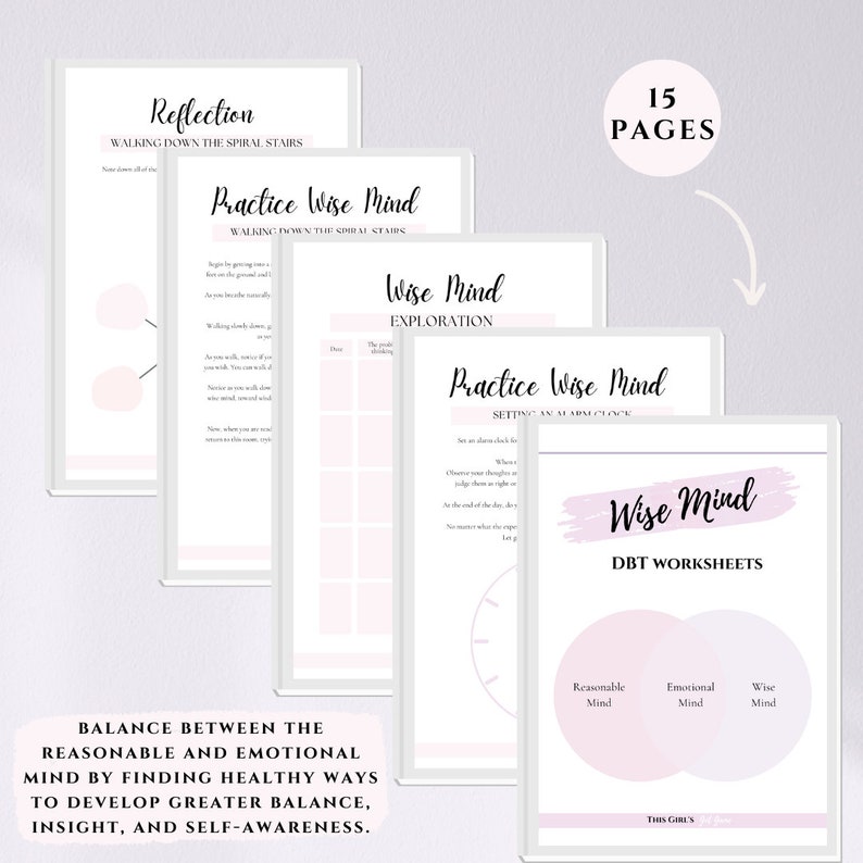 DBT Bundle Coping Skills Printable Handouts Dialectical Behavior ...