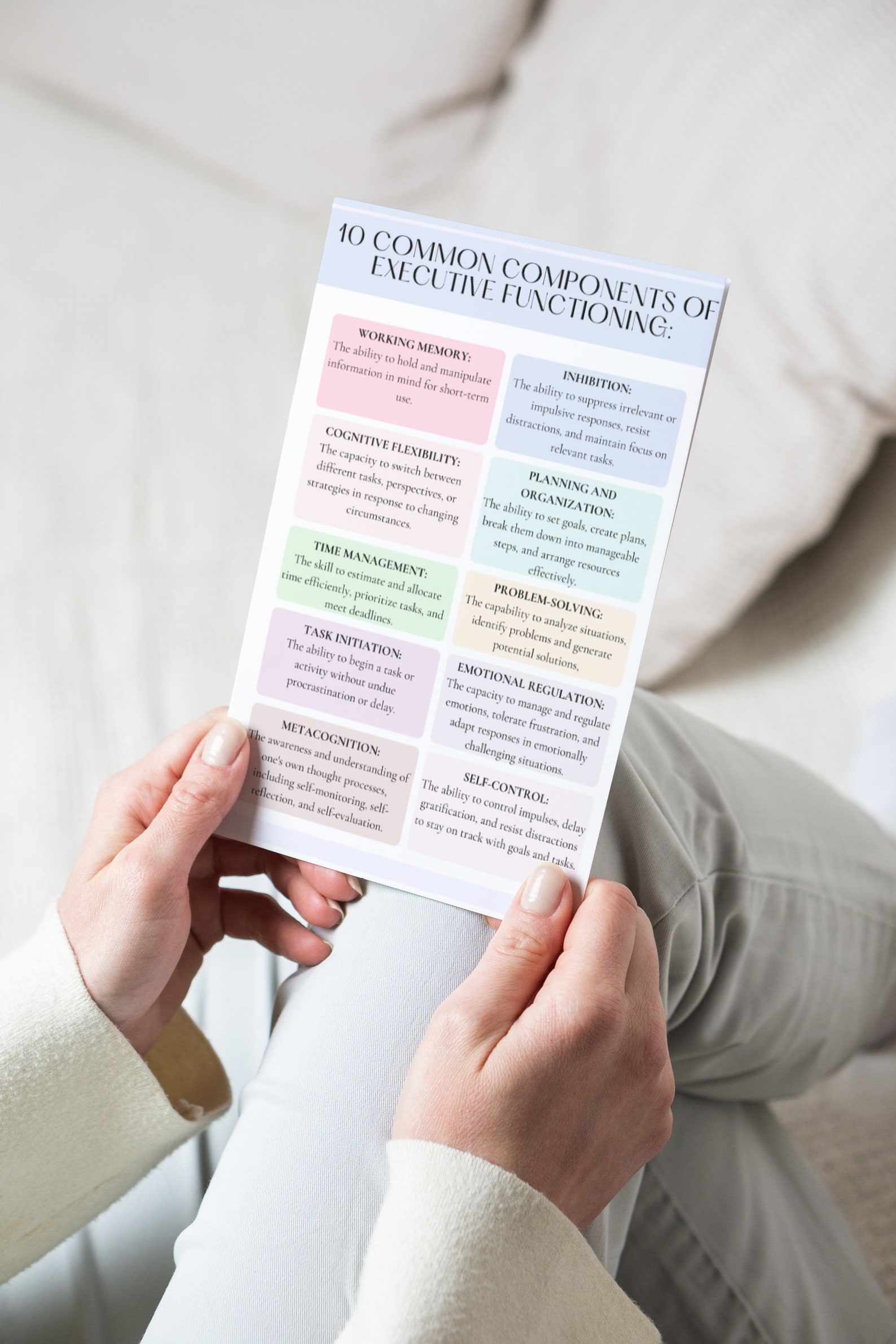 Executive Functioning Wheel Cognitive Skills ADHD Autism Coping Skills ...