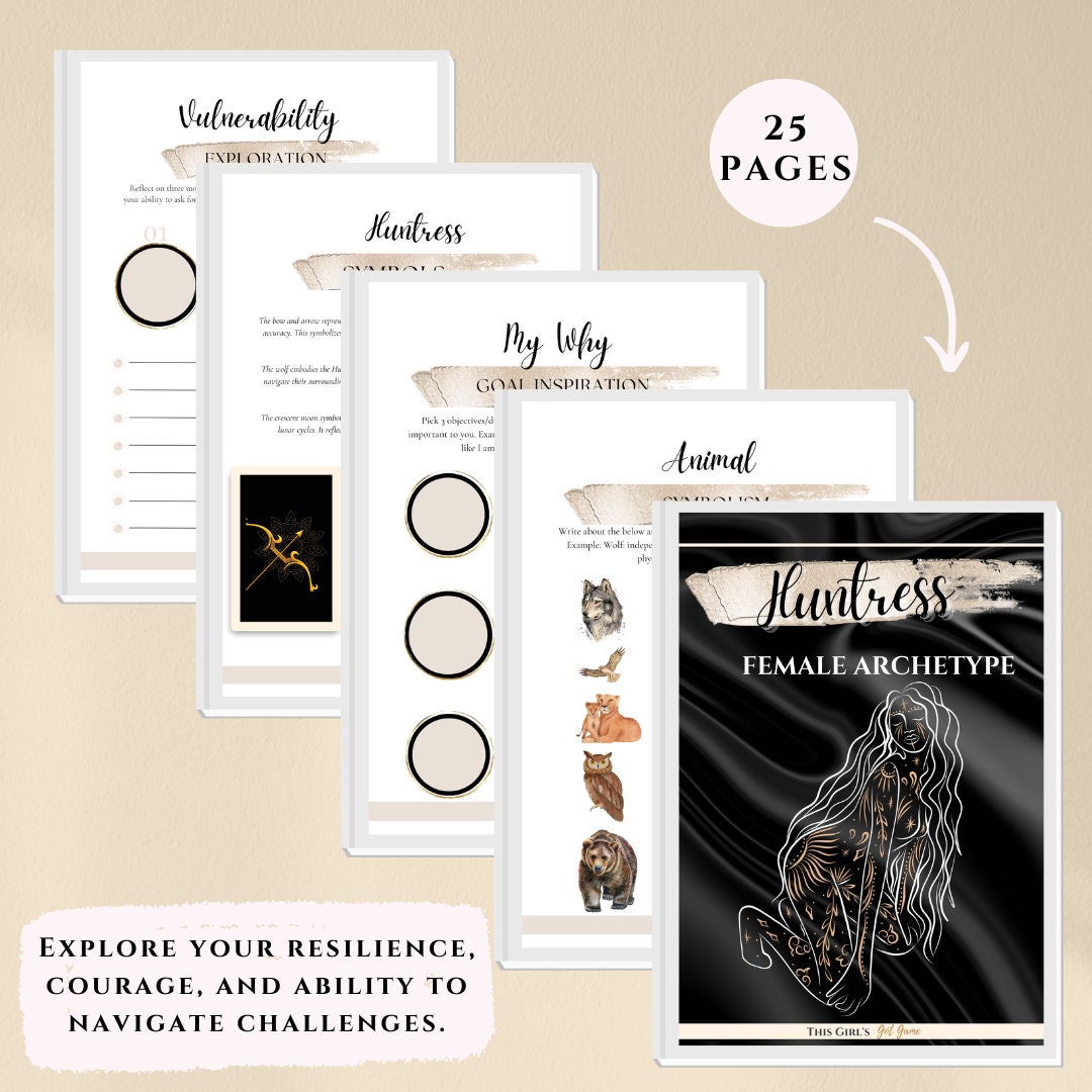 Essence of Goddess Bundle Women Archetypes Worksheet Pack Feminine Symbolism Women Archetype ...