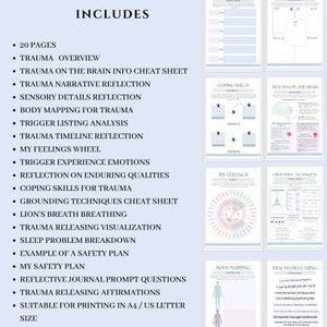 Trauma Worksheets Traumatic Growth Trauma Therapy PTSD Treatment ...