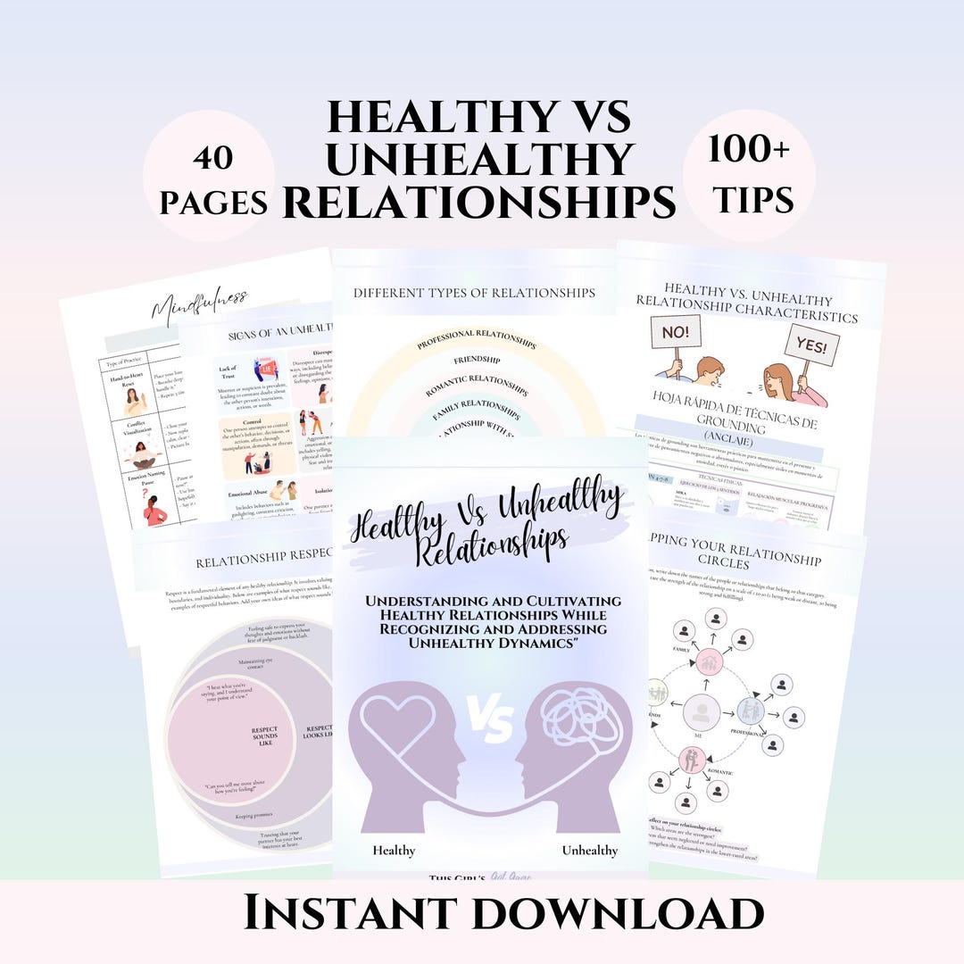 Healthy Vs Unhealthy Relationships Red Flags Boundaries Couples ...