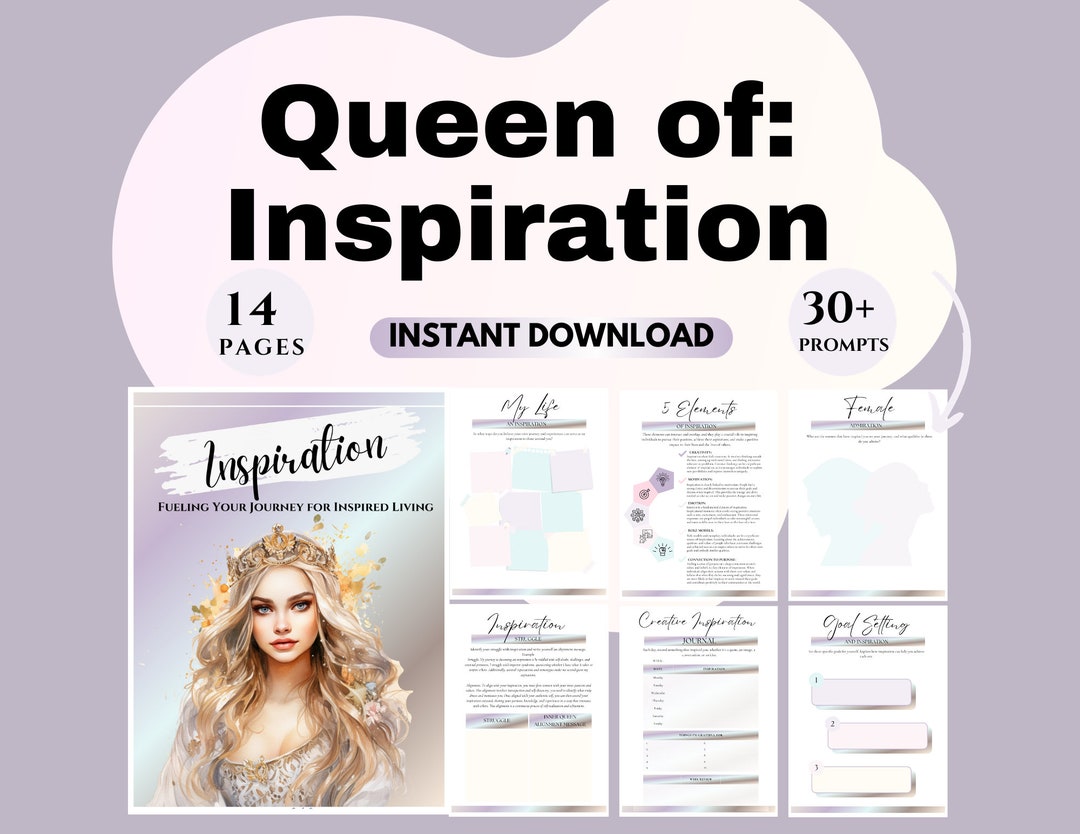 Inspiration Planner Self -motivation Worksheets Printable Guided ...
