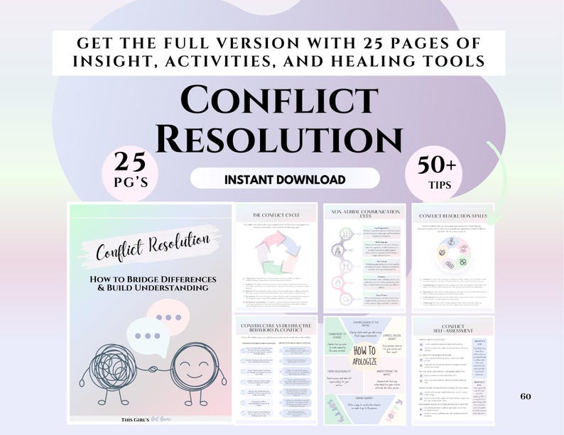 Conflict Resolution Styles Cheat Sheet Communication & Conflict Tools ...