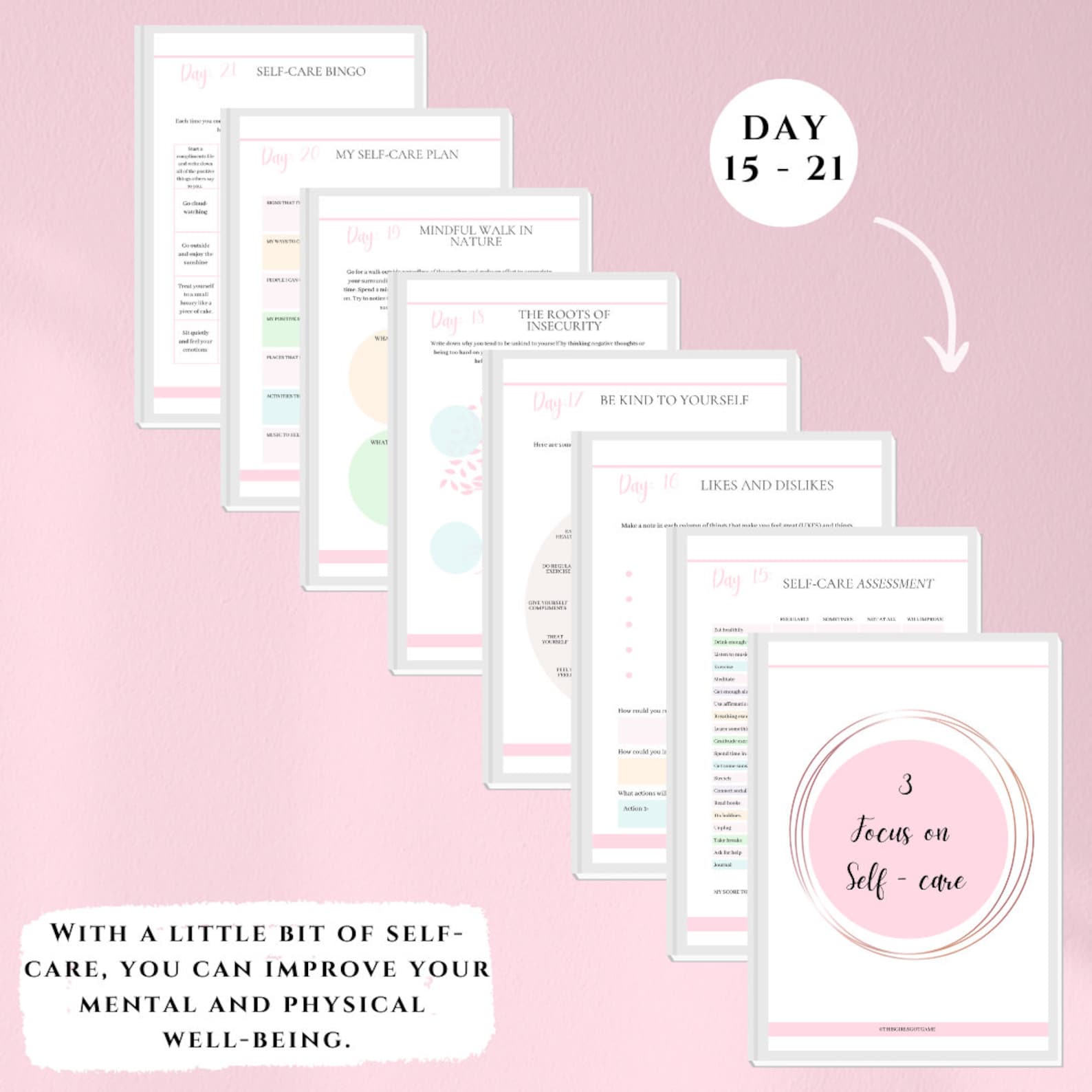 Self Love Workbook Girls Worksheet Therapy Teen Girls Self Worth ...