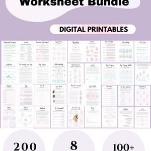 DBT Worksheets Bundle Dialectical Behavior Therapy Coping Skills ...