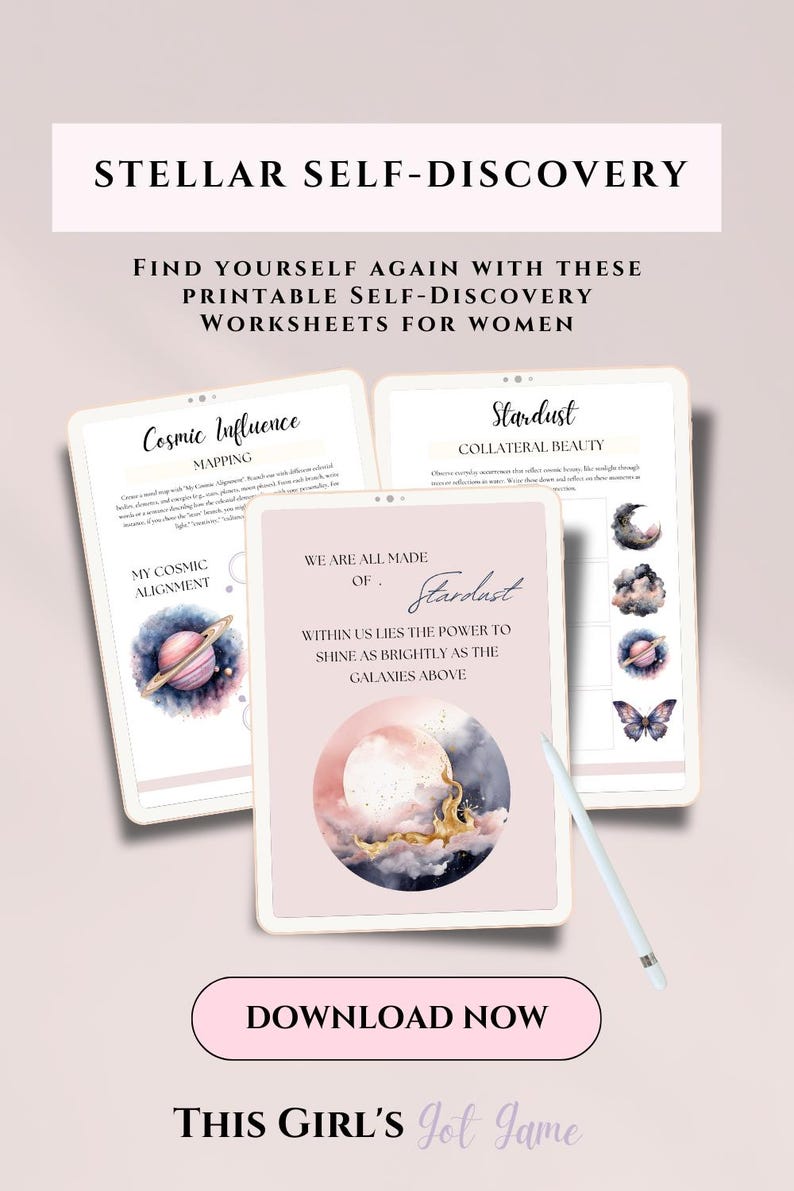 Self-discovery Worksheets Printable Therapy & Counseling Tools Self ...
