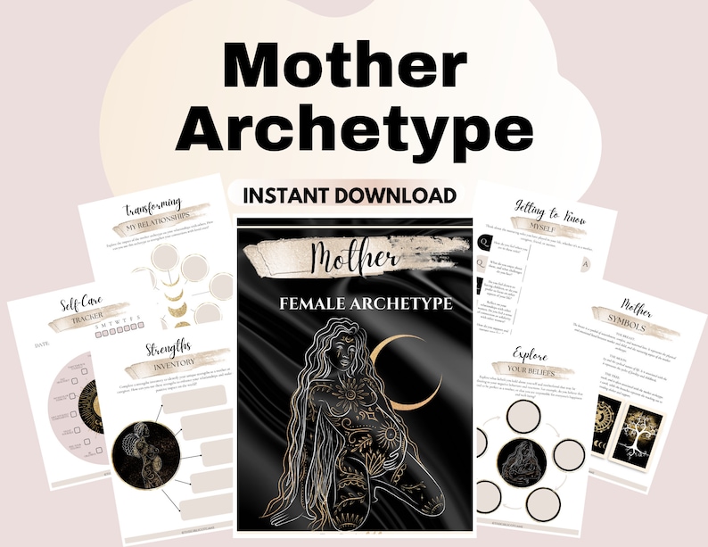 Mother Archetype Journal Divine Feminine Digital Printables Goddess ...