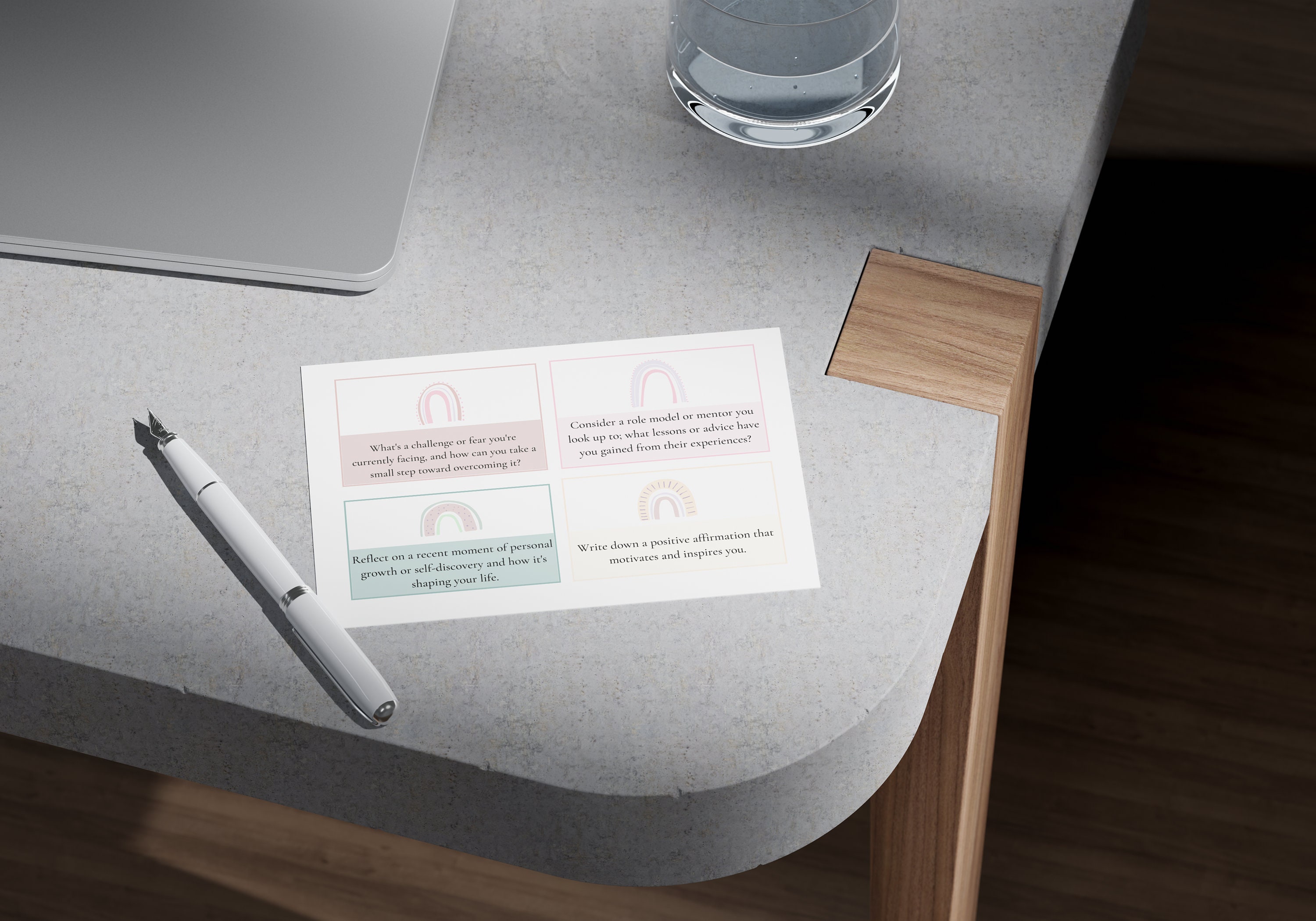 Positive Psychology Journal Prompt Cards Growth Self-care Mindset ...