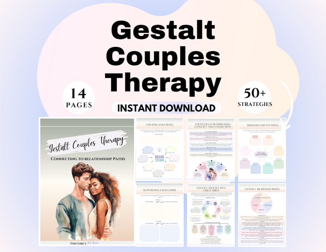 Gestalt Therapy Couples Worksheets Trust Rebuilding Workbook ...