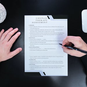 Template Client Agreement Treatment Plan Therapy Contract Session ...