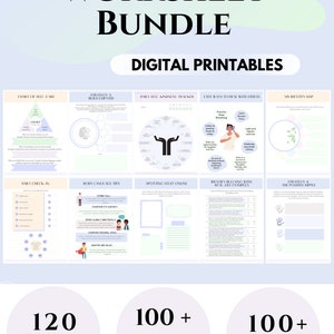 Teen Boy Bundle Coping Skills Teen Gift Digital Journals Kids Worksheet ...