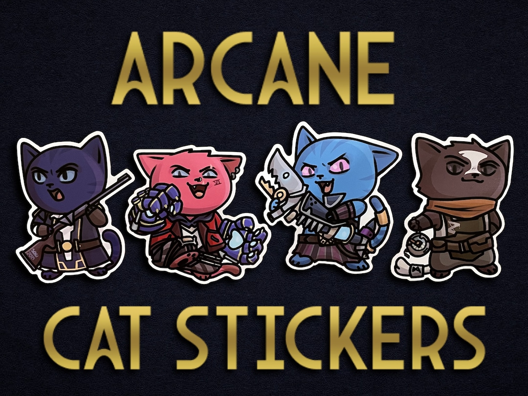 Arcane Cat Stickers - Etsy