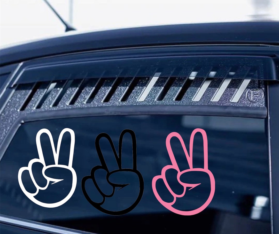 JDM Hand Wave, Subie Wave, Peace Sign Sticker Decal - Etsy