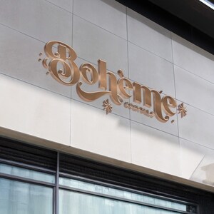 Boheme Premade Logo for Café, Festival & Bohemian Brands – Customizable ...