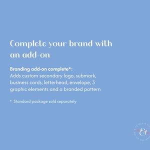 Branding Add-on: Custom Secondary Logo, Submark, Business Cards & More ...
