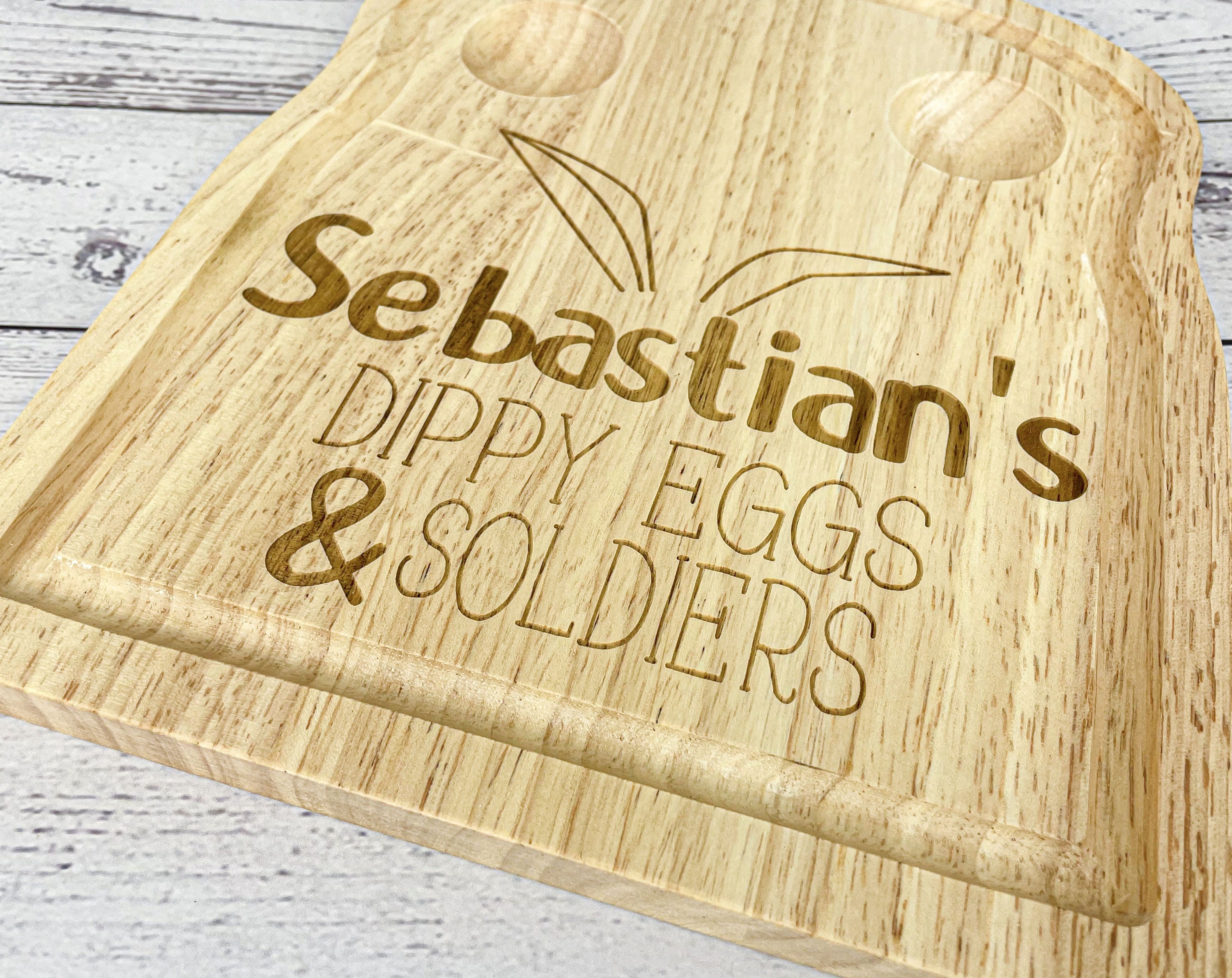 Personalised dippy egg board Childrens egg board Easter egg | Etsy