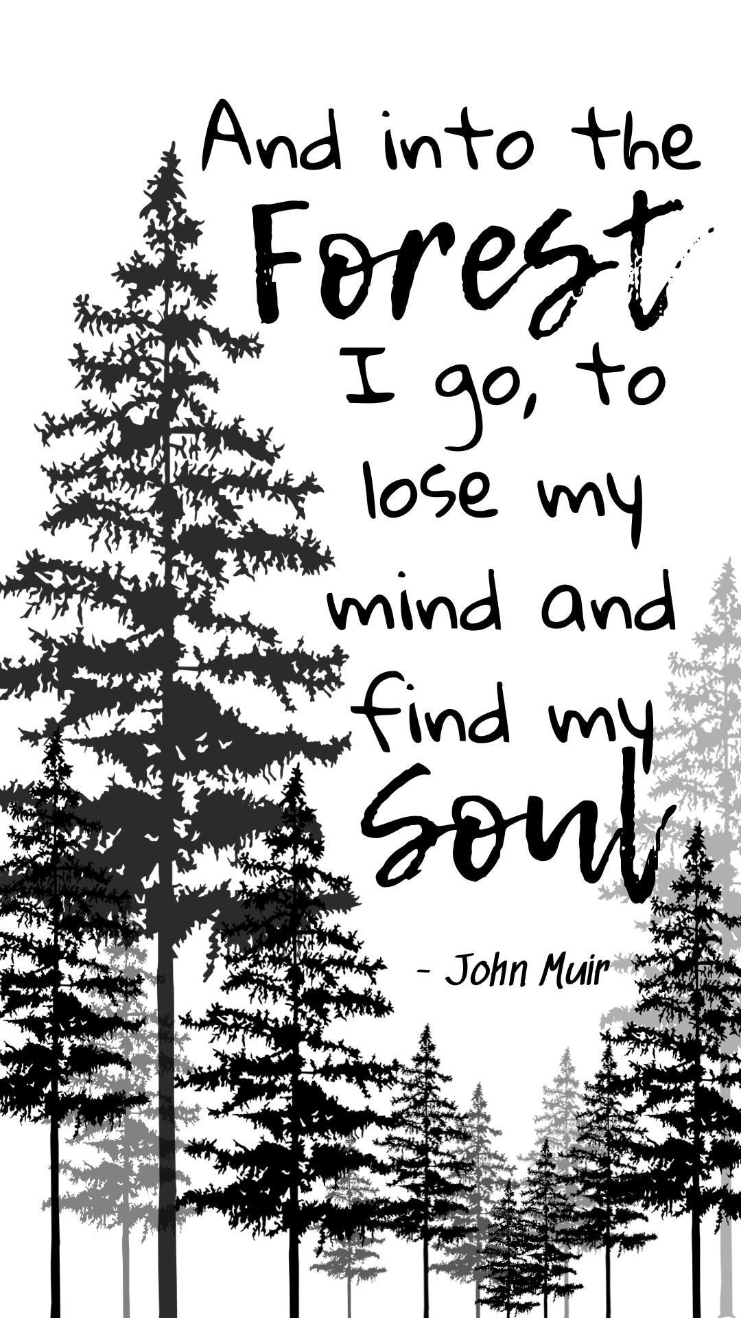 Into the Forest I Go Quote SVG - Etsy