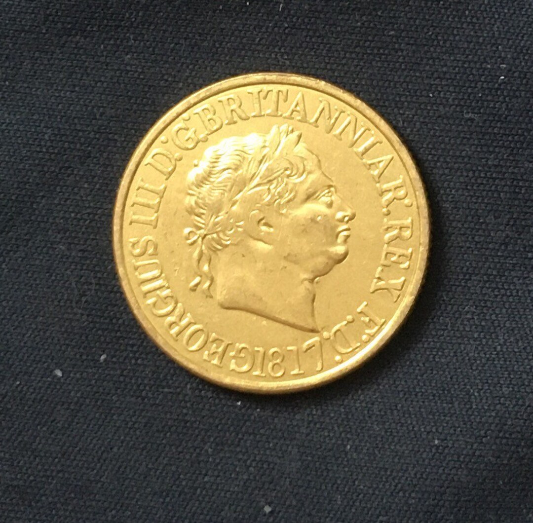 George 111 *1817* Sovereign - Gold Effect / British Coins - Etsy