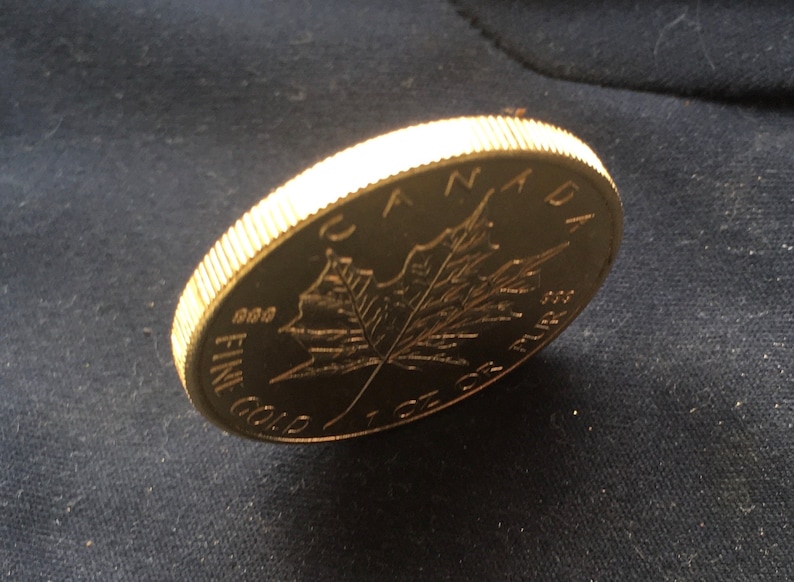 Canadian Maple *1979*.999 - Elizabeth 11 - Gold Plated / Canadian Coins ...