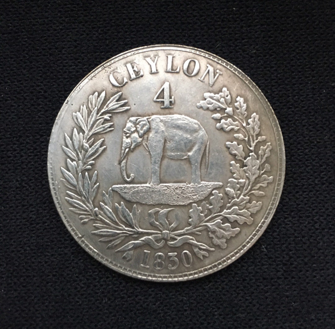 George 1V 1830 - Ceylon - One Rix Dollar / British Colonies / Restrike ...