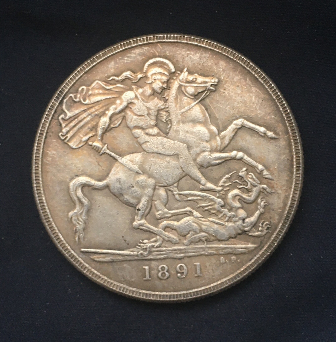 Victoria *1891* Crown - Jubilee Head / British Coins / Restrike - Etsy