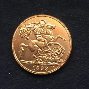 Victoria *1887* - *1893* Sovereign / Gold Plated /british Coins - Etsy UK