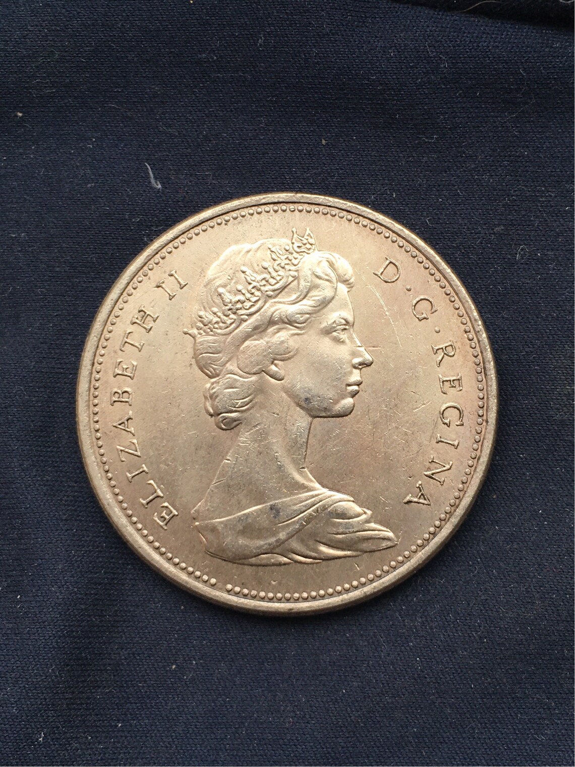 Canada *1967* One Dollar - Queen Elizabeth 11 / Restrike / Canadian ...