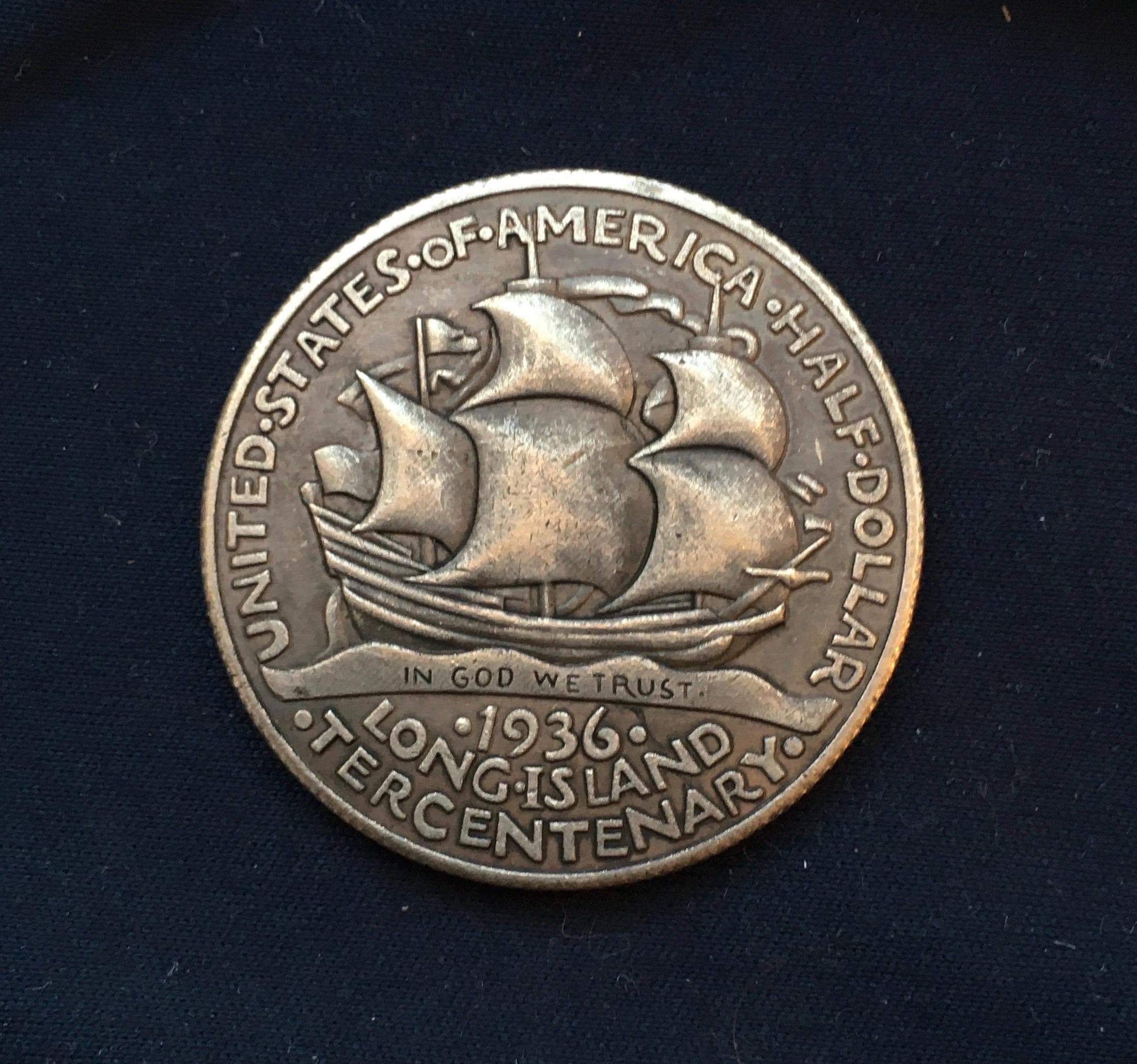Long Island *1936* Half Dollar - Tercentennial Coin / United States of ...