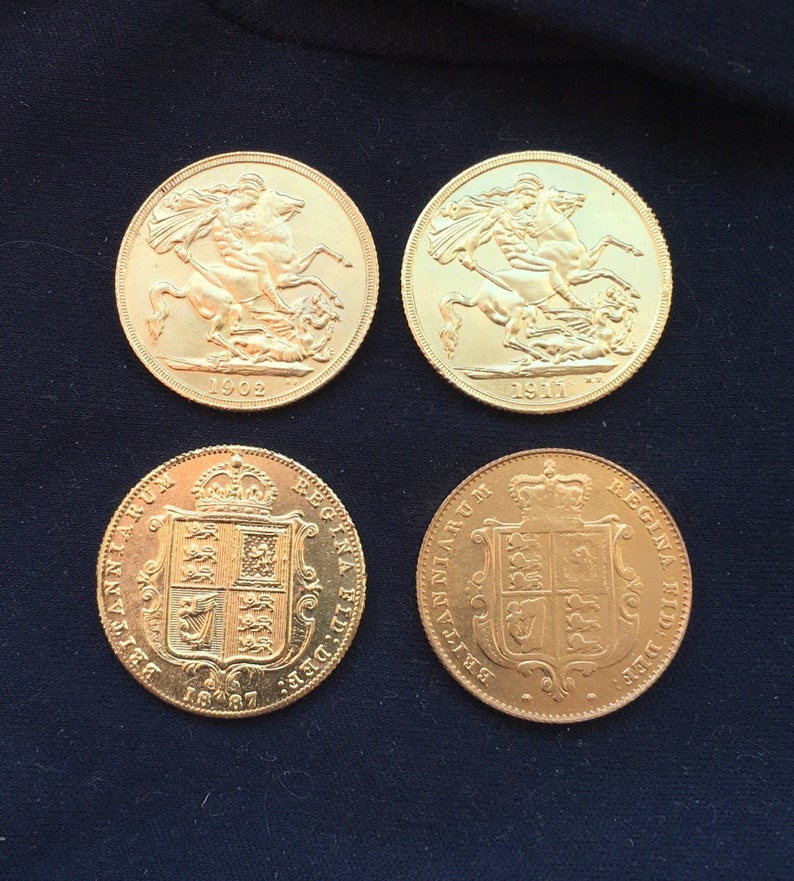 Super Half Sovereign Collection 1839_1911 British Coins - Etsy UK