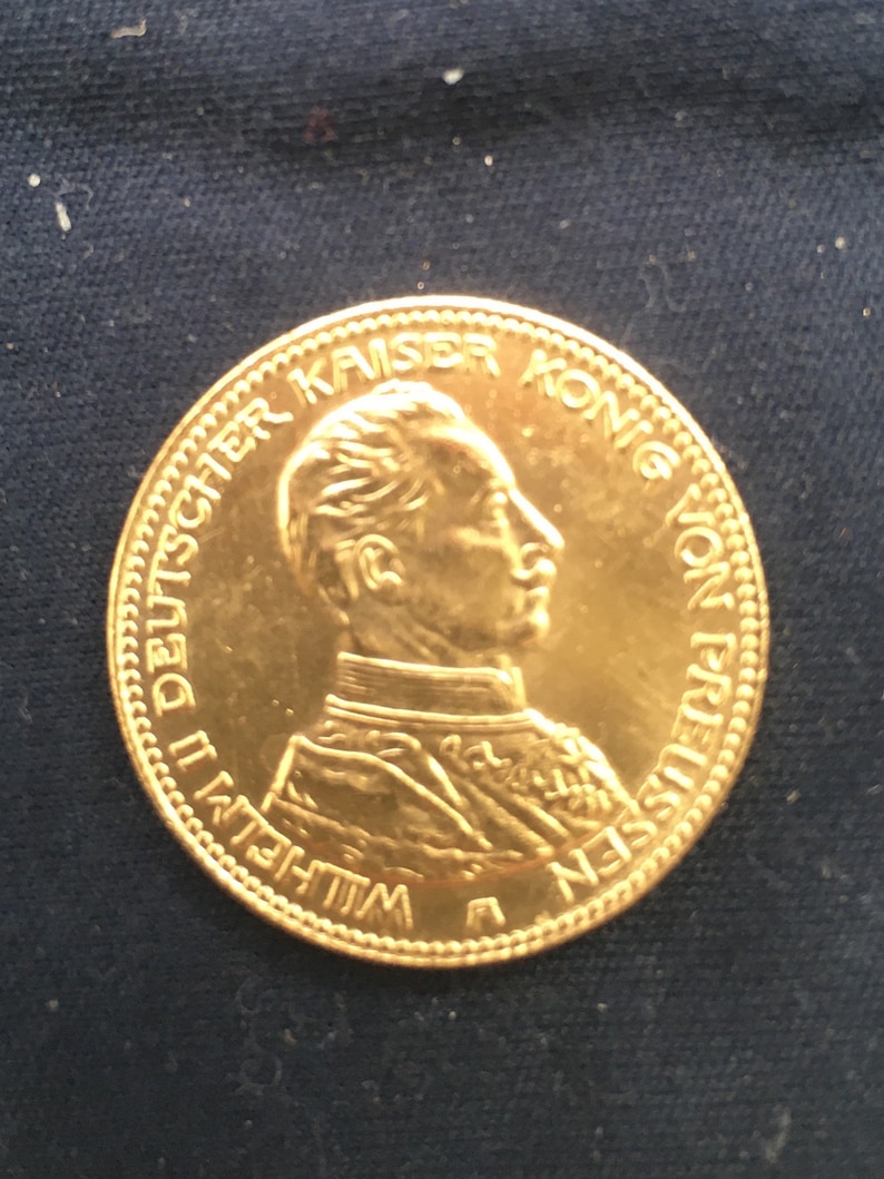 Wilhelm 11 *1914* 20 Mark - Gold Effect / German States / Deutsches ...