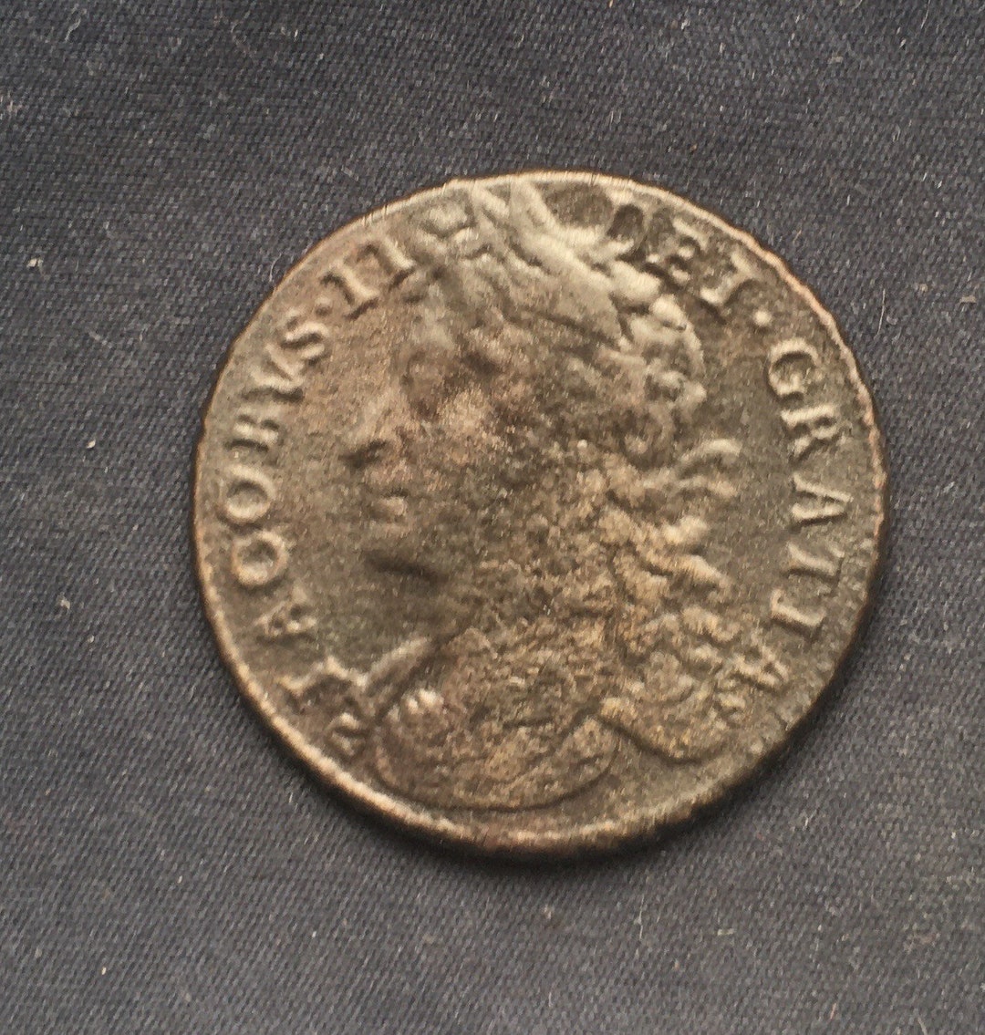 Super James 11 1689 Gunmoney Halfcrown / British Coins / Restrike - Etsy