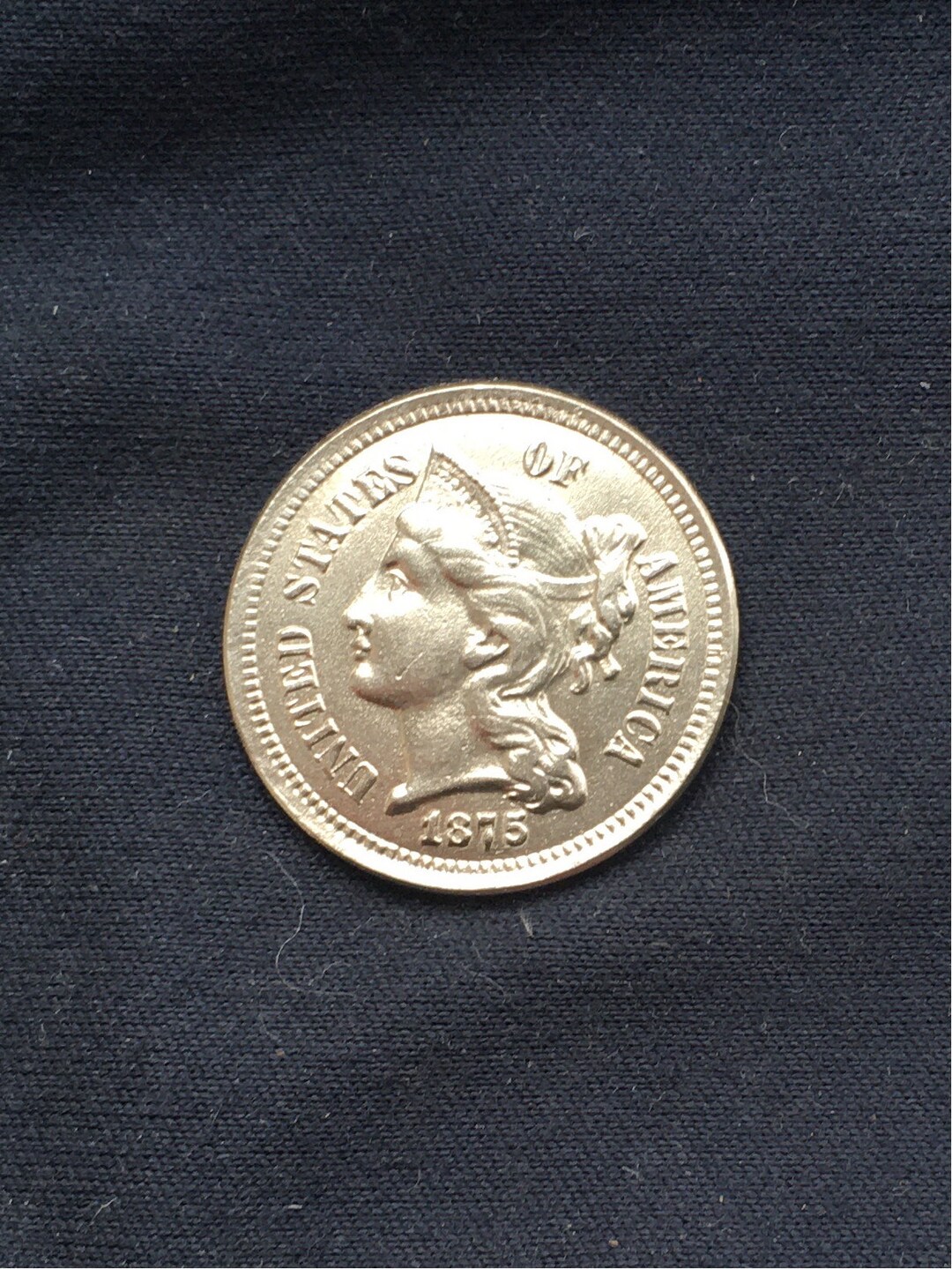 Nickel *1875* 3 Cent - Nickel Coin / United States of America ...