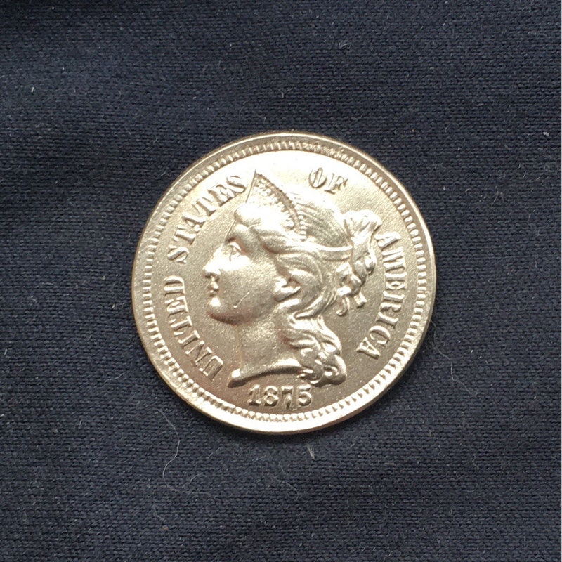 Vintage Three Cent Coin - Etsy UK