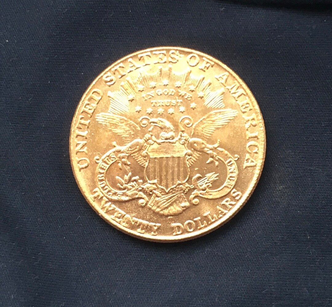 Stunning *1859* 20 Dollars Heraldic Eagle - Gold Effect - United States ...
