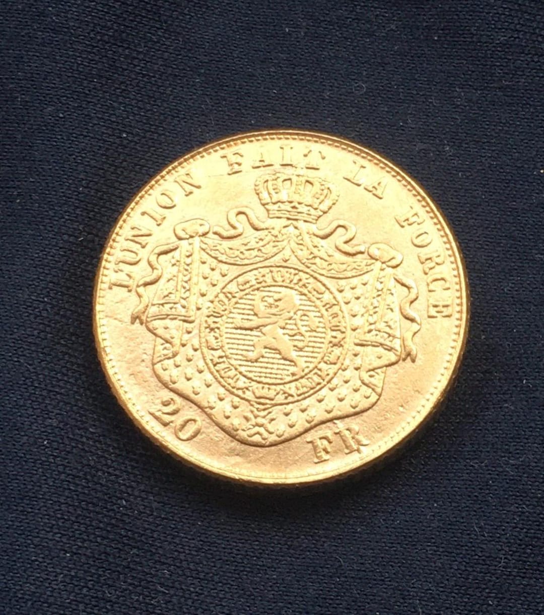 Leopold 11 *1875* 20 Francs - Gold Plated / Belgium Coins - Etsy
