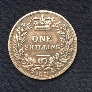 Victoria *1850* Shilling - Young Head / Old British Coins / Restrike - Etsy