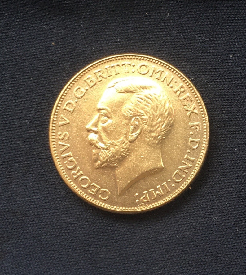 George V *1911* - *1919* Sovereign / Gold Plated - British Coins - Etsy