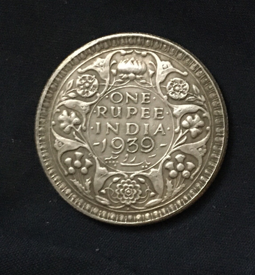Moneda de una rupia de George V1 1939 India / Reacuñación - Etsy España