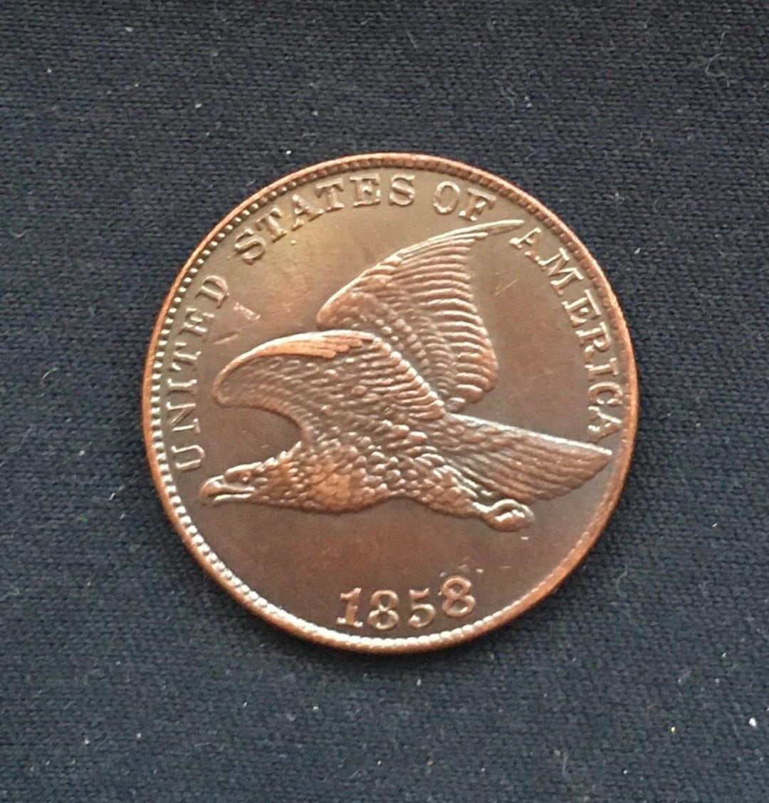 Flying Eagle*1858* One Cent - United States of America Coin / Restrike ...