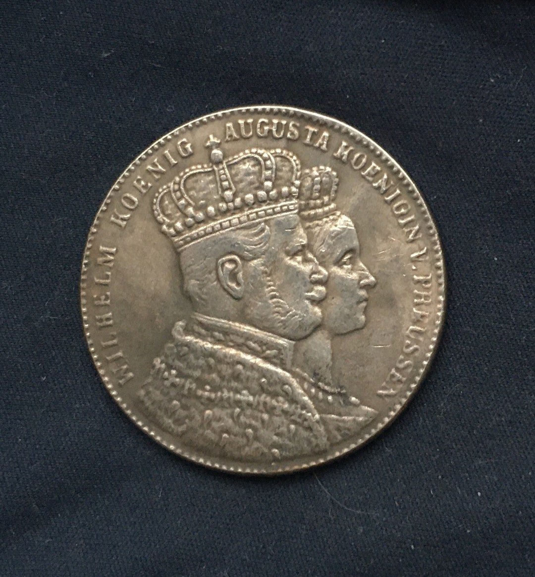 Beautiful Wilhelm 1st 1861 Thaler Prussia / German Coins / Restrike - Etsy