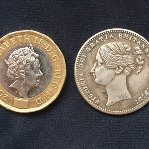Victoria *1850* Shilling - Young Head / Old British Coins / Restrike - Etsy