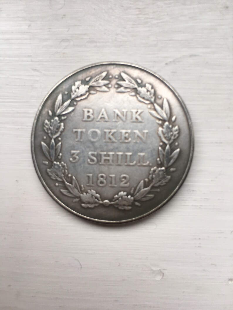 George 111 1812 Three Shilling Bank Token Old British | Etsy