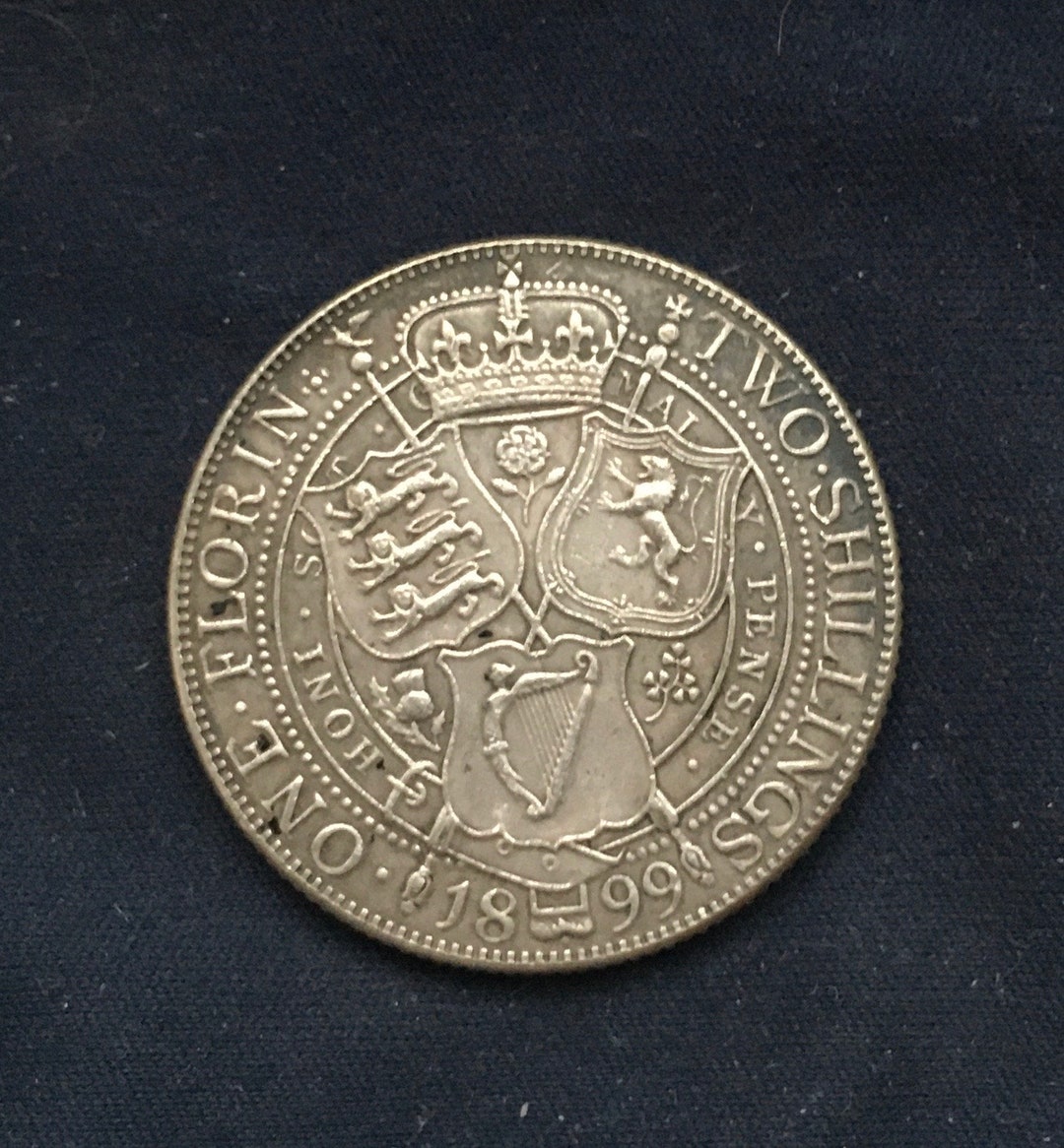 Victoria *1899* Two Shillings - Florin / British Coins / Restrike - Etsy