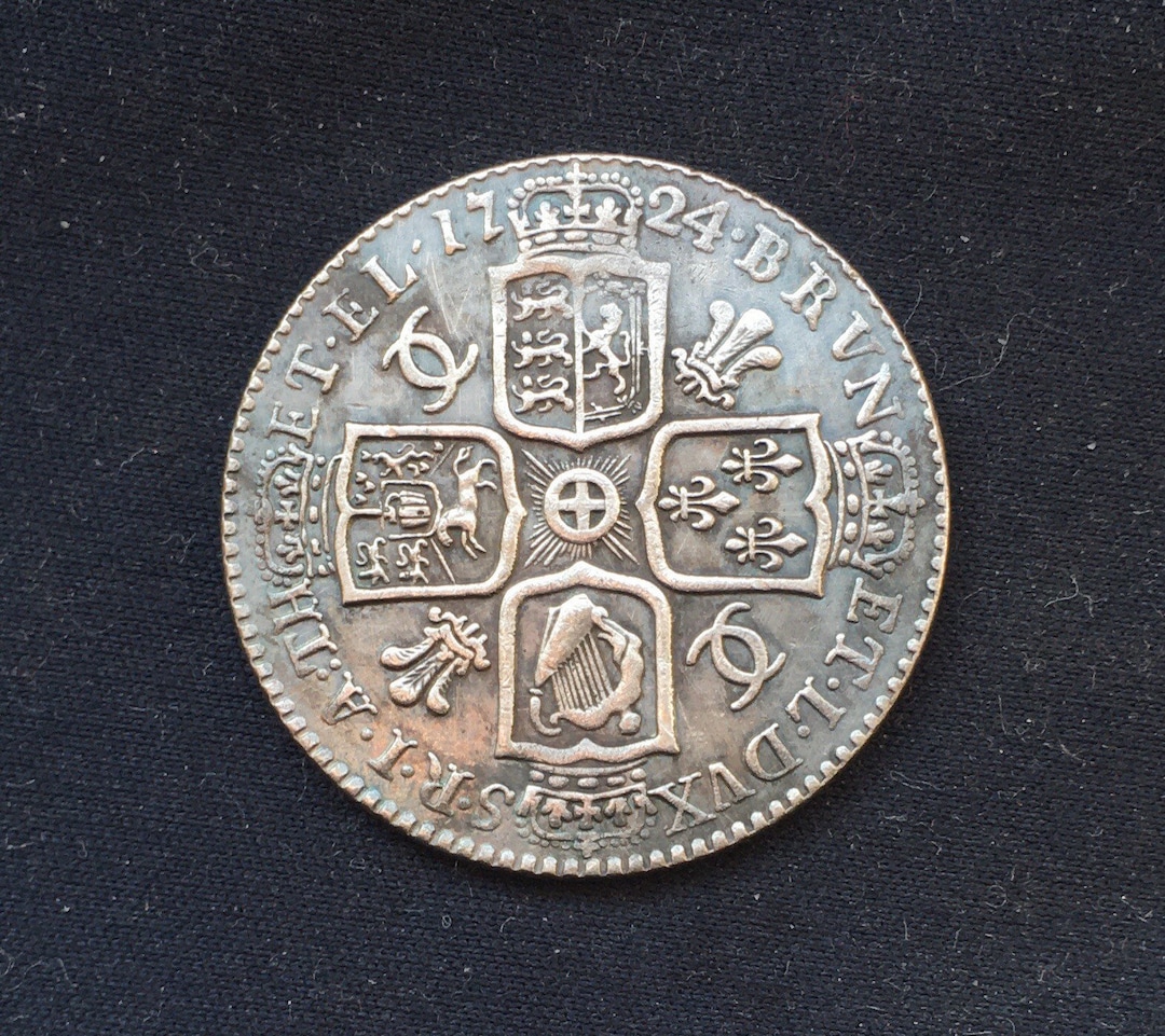 George 1st *1724* Shilling - Old British Coins / Restrike - Etsy UK
